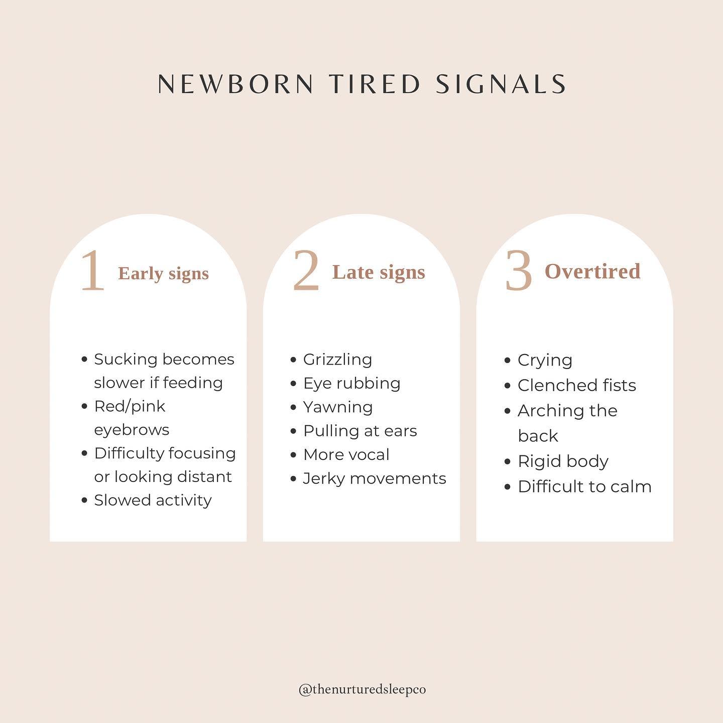 Newborn Tired Signs – The Nurtured Sleep co